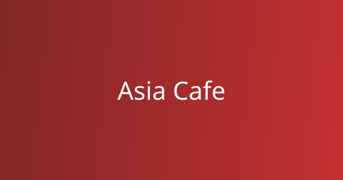 Best Chinese in Germantown, MD | Asia Cafe | Order Online